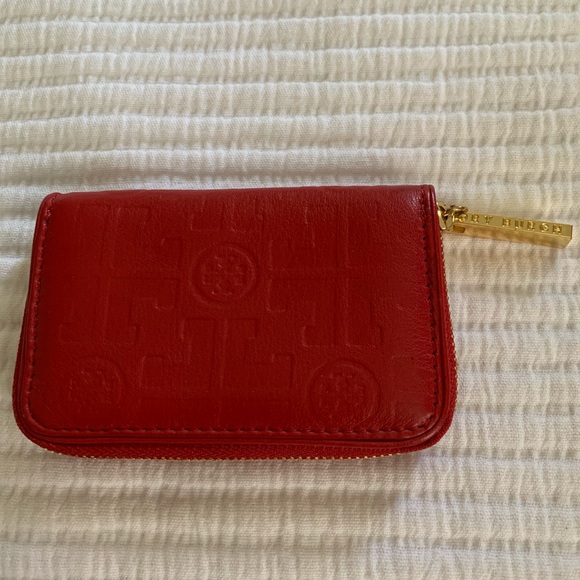 Tory Burch | Bags | Authentic Tory Burch Res Leather Zip Around Coin ...
